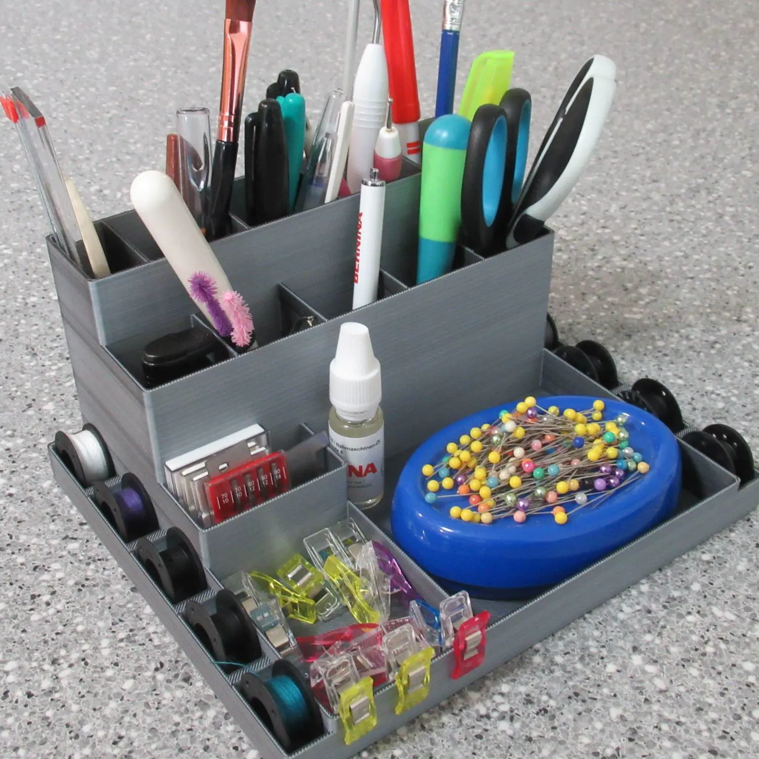 3D Printer Files | 3MF File | Sewing Caddy. Bobbin Holder. Organizer ...
