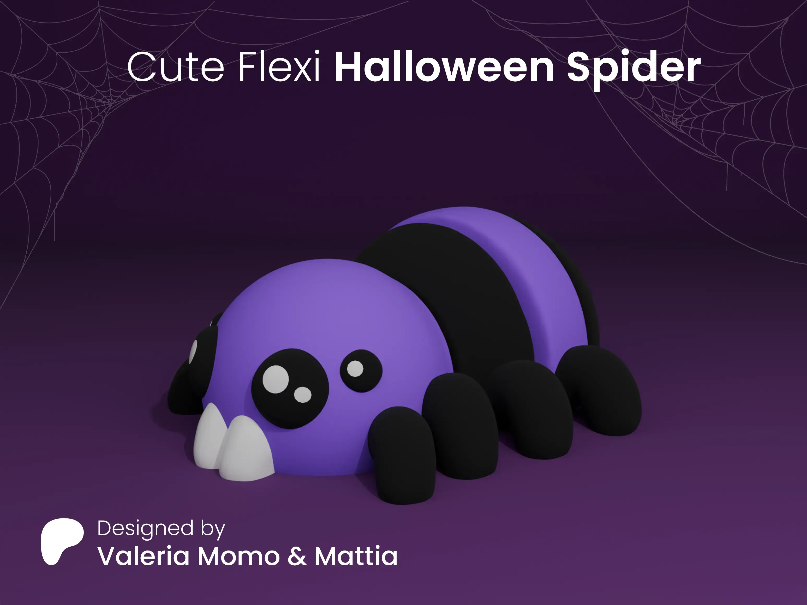 Other STL Download - Halloween Cute Flexi Spider🎃 by Valeria Momo Mattia