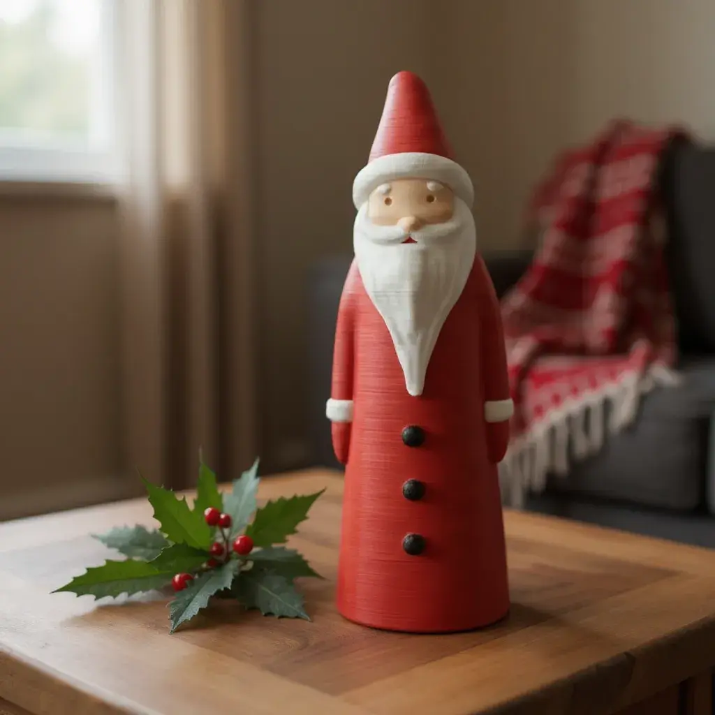 Sculptures & Artworks STL Download - Santa claus decorative christmas ...