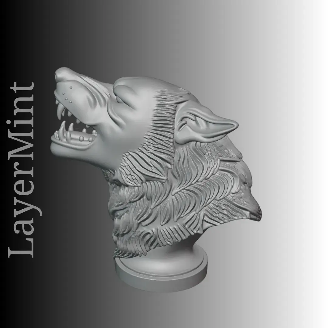 Sculptures & Artworks STL Download - Werewolf Bust STL – Gothic Horror ...