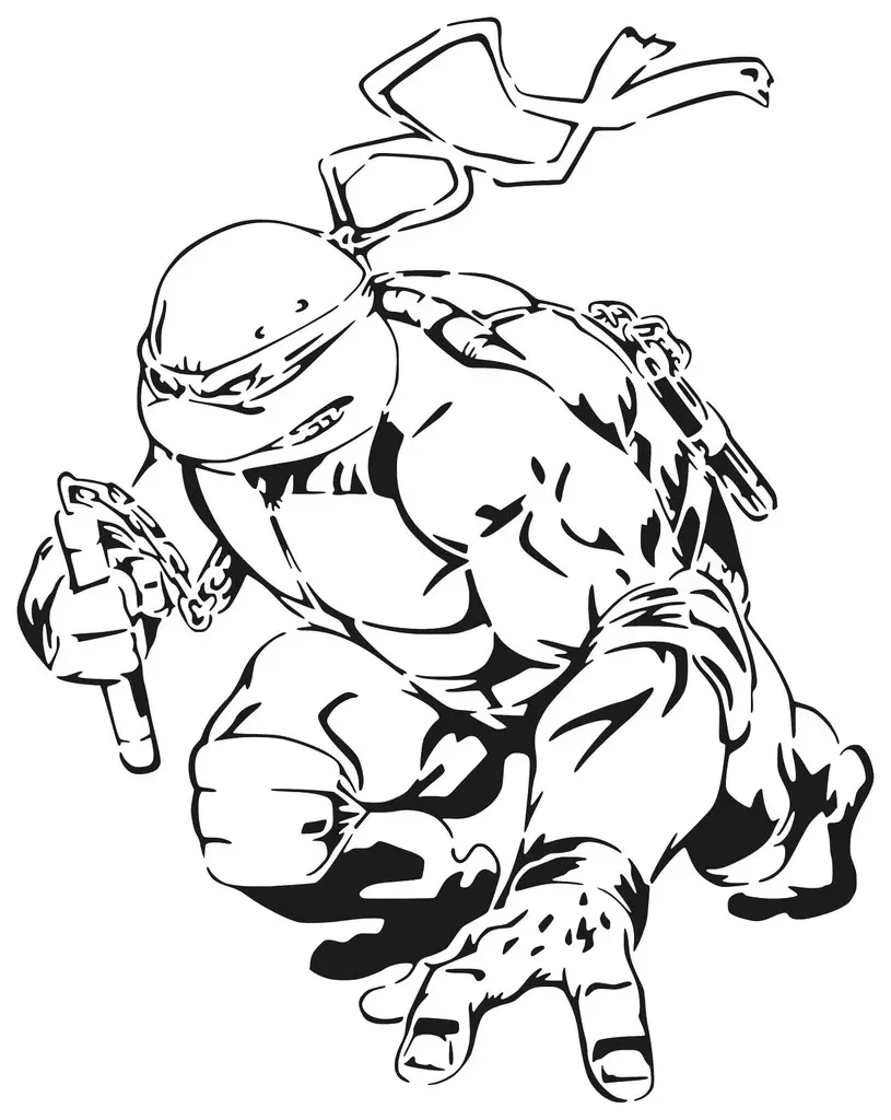 TMNT Michelangelo stencil | 3D models download | Creality Cloud