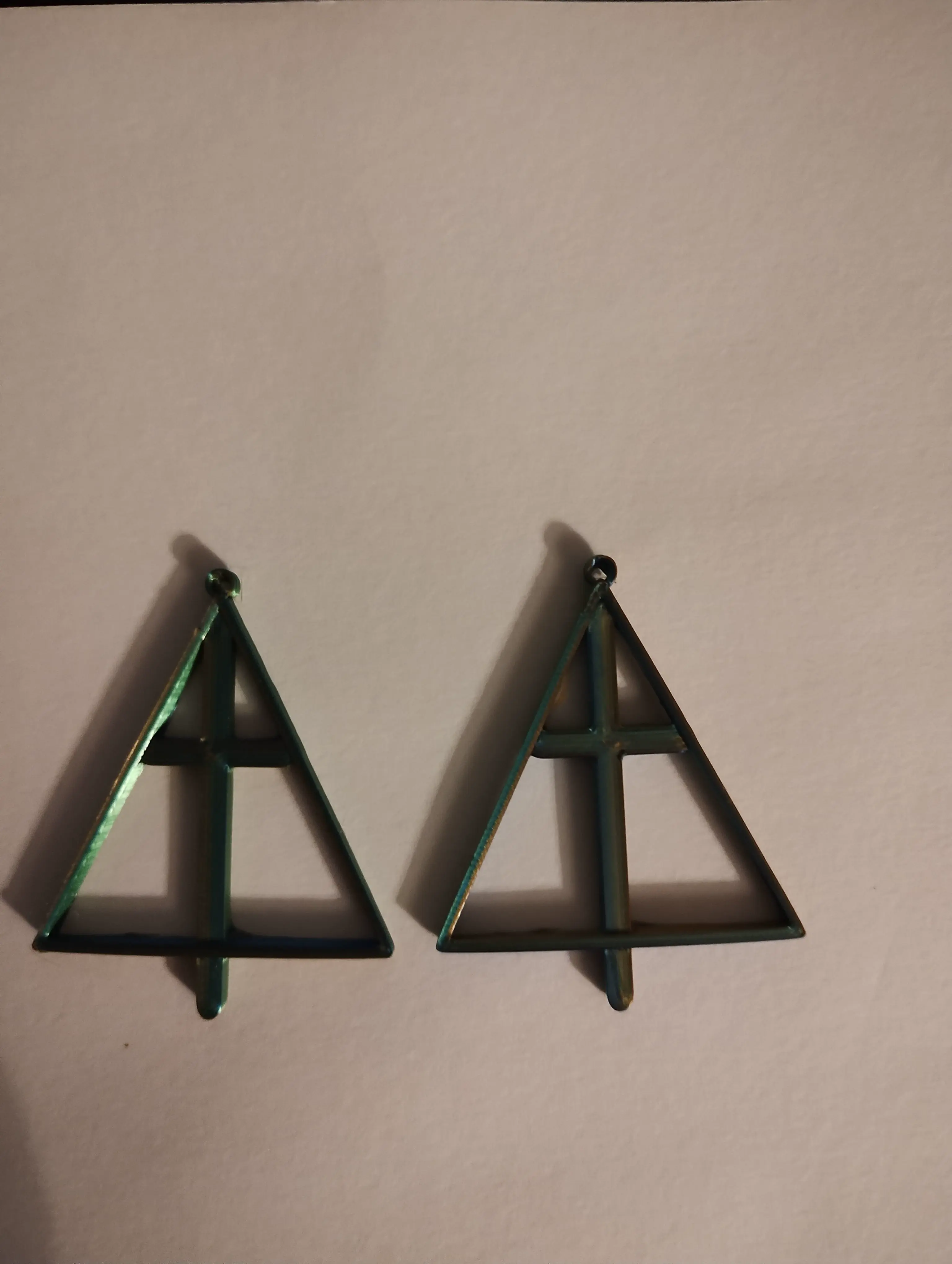 Free Jewelry & Accessories STL Download - Triangle cross Earringsby ...