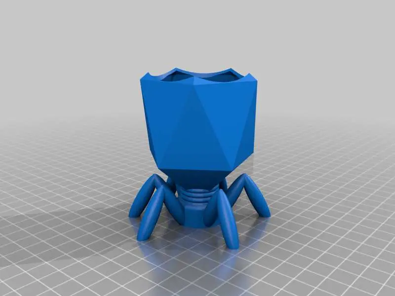 Home Decorations & Ornaments STL Download - Bacteriophage holderby ...