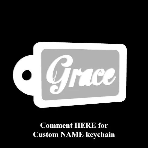 Free Personal Accessories STL Download - Grace-_keychainby XP3Design