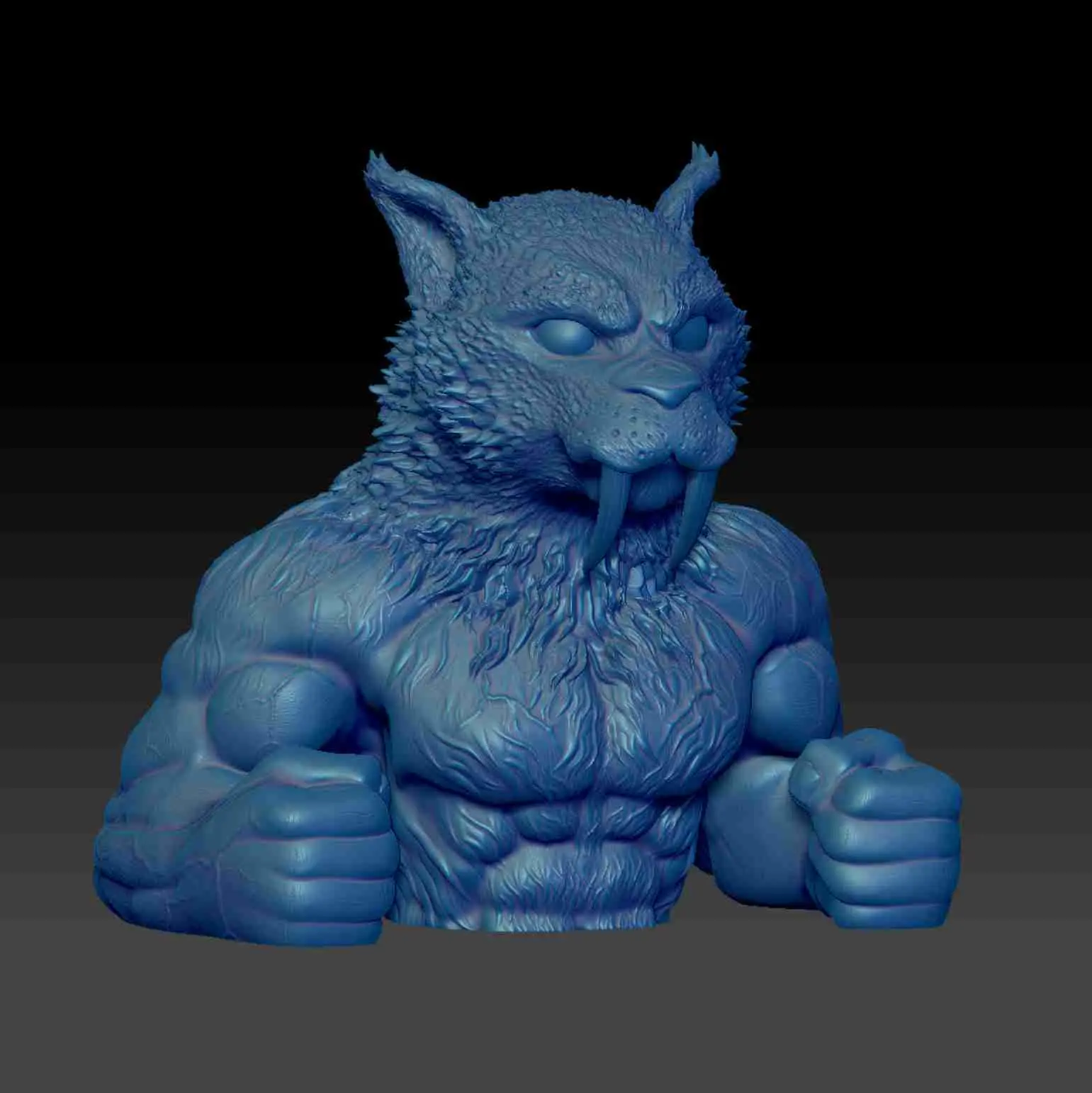 Characters & Creatures STL Download - PunchCat-Dozerby QU3D