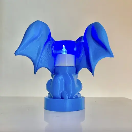 3D Printer Files | 3MF File | GARGOYLE FRENCHIE TEA LIGHT | Creality Cloud