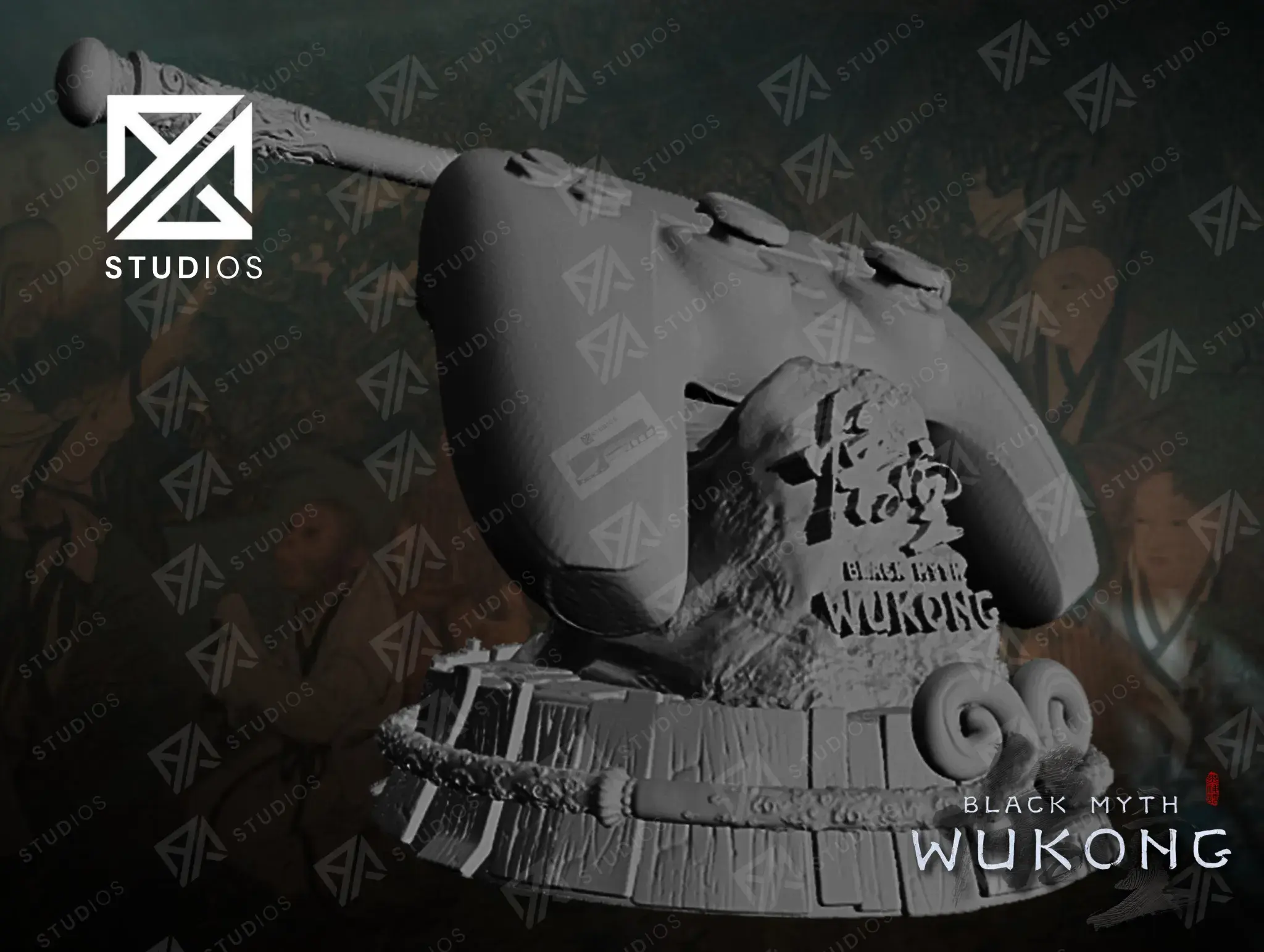 Game Props STL Download - Black Myth Wukong PS5 and PS4 controller ...