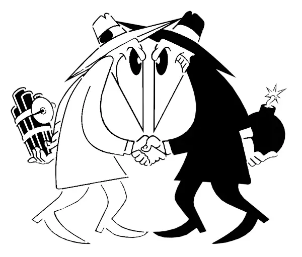Free Other STL Download - Spy vs Spy stencil 2by SMT_M 🦊