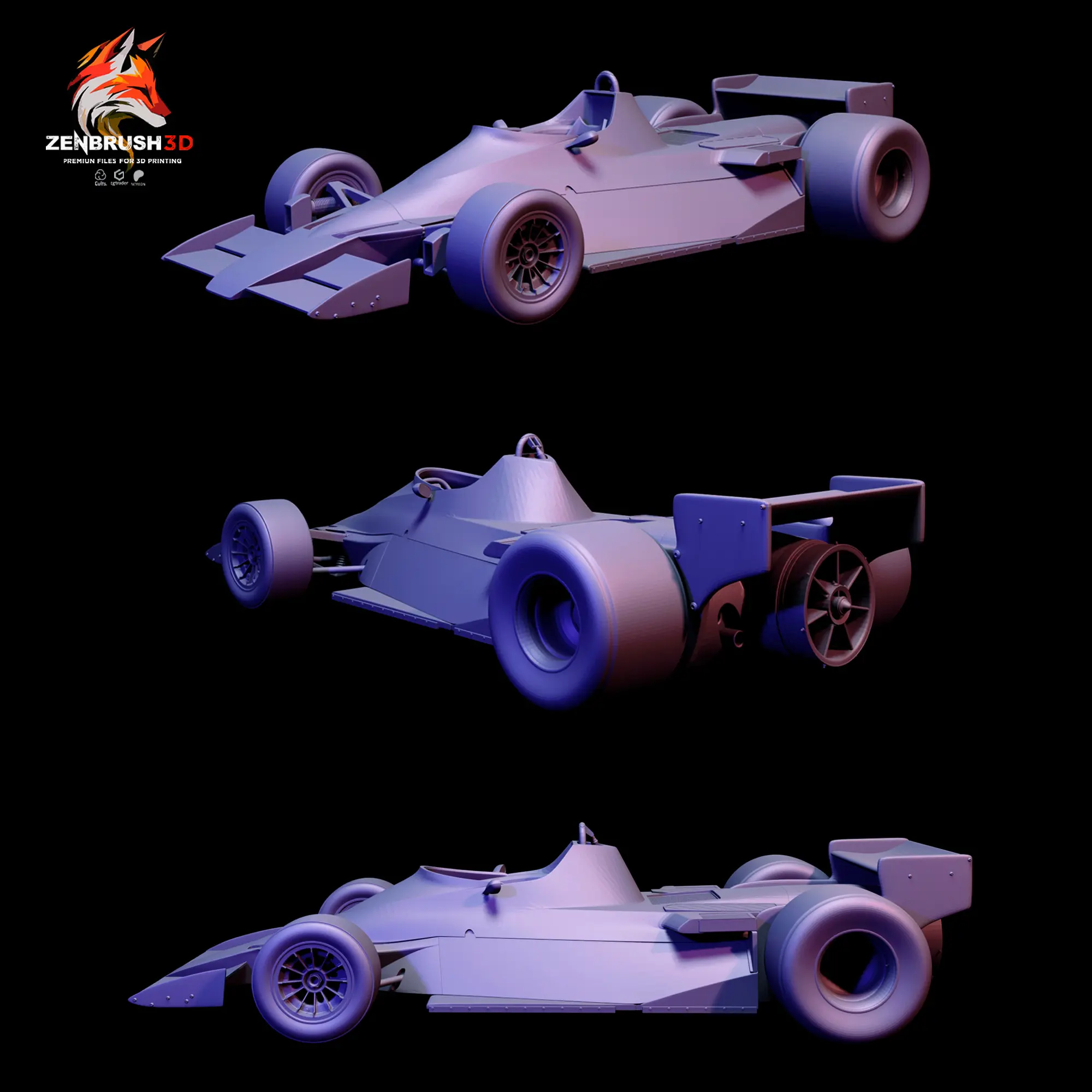 Vehicles & Machinery STL Download - BRABHAM BT46 - FORMULA ONE 3D ...