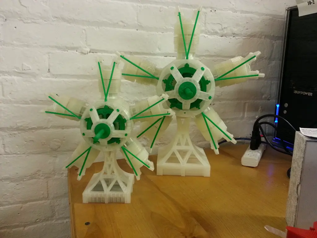 5-Cylinder Radial Engine Model | 3D models download | Creality Cloud