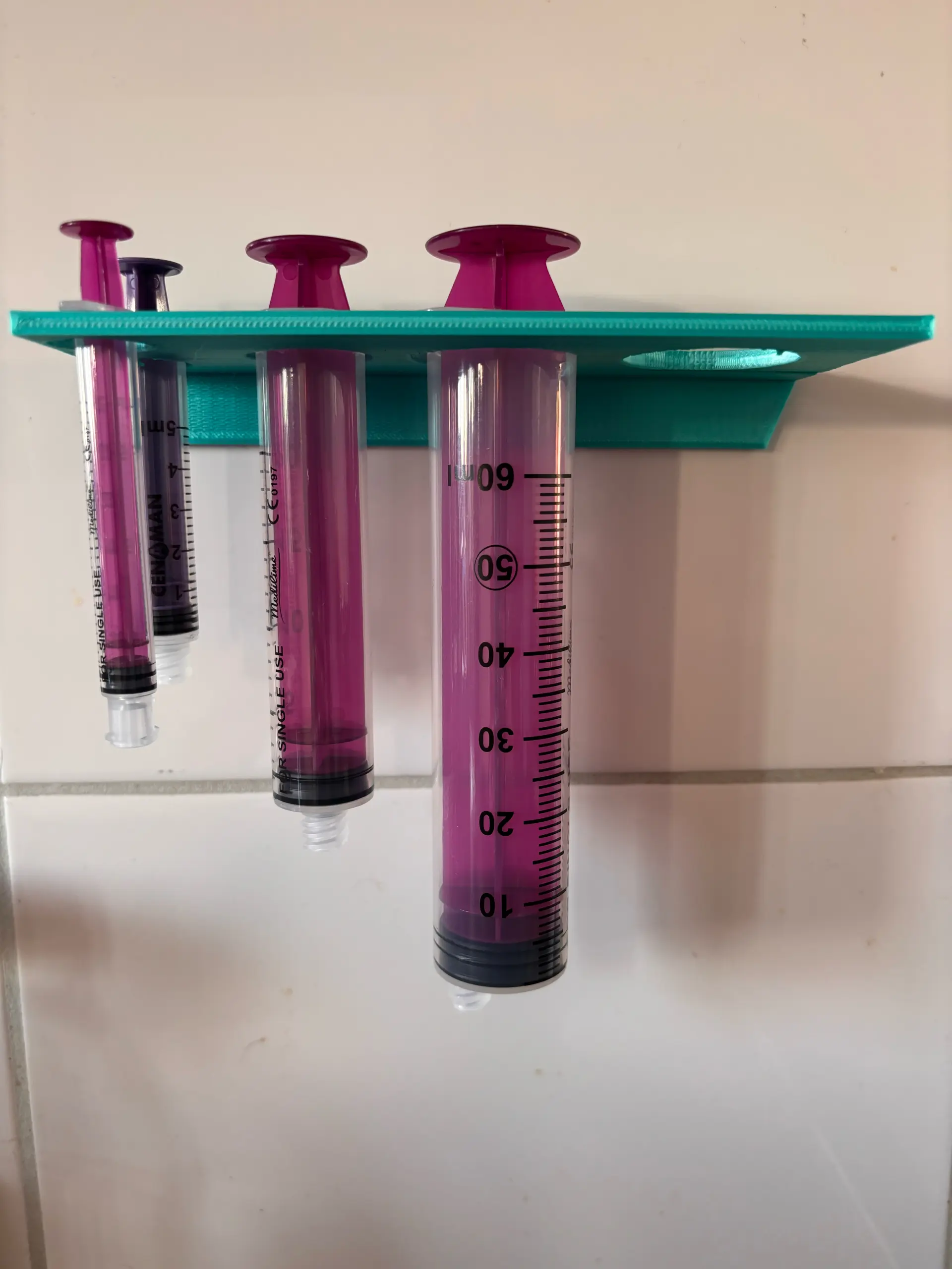 Free Other STL Download - Wall mounted syringe holderby Wheelylazylaris