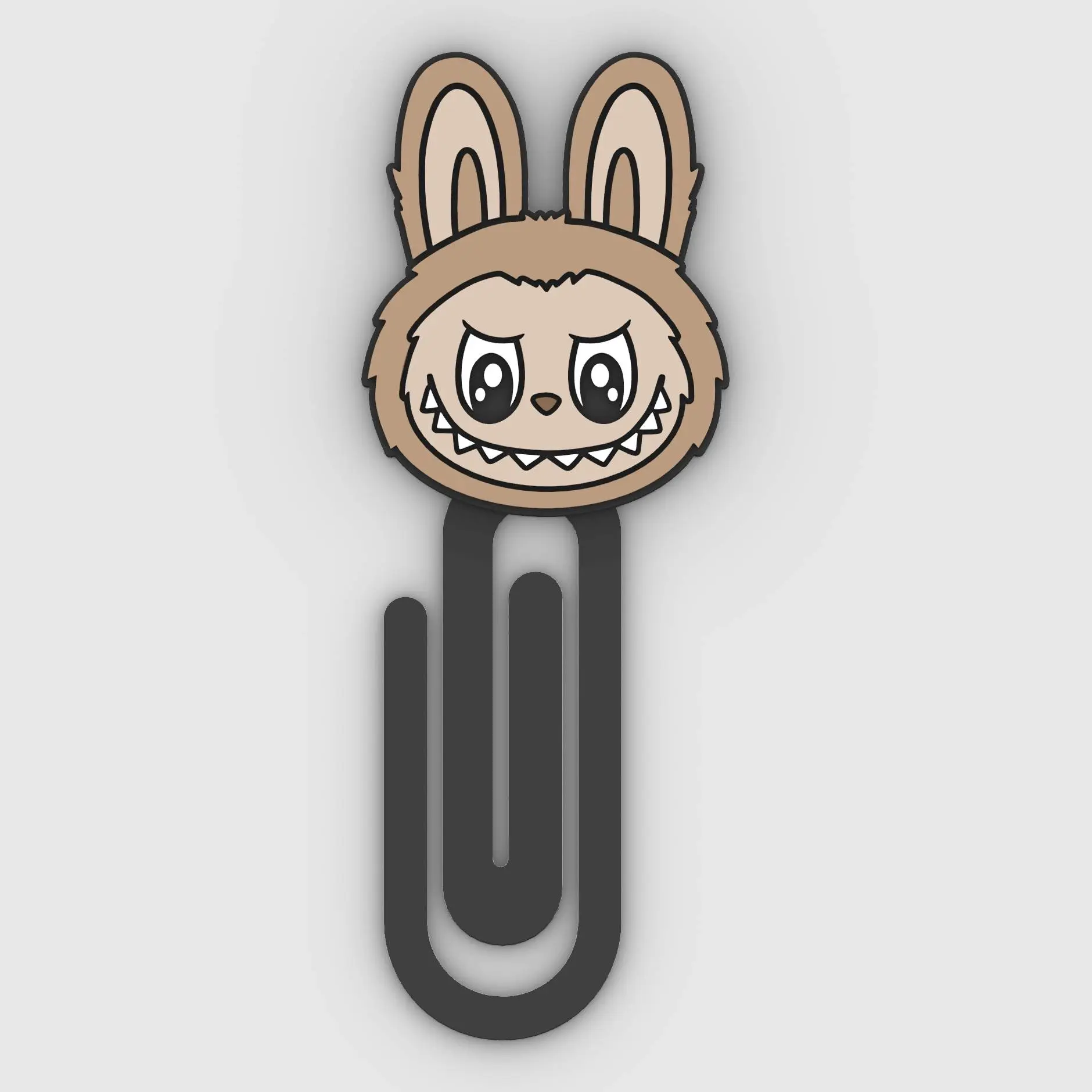 Stationery & Learning Tools STL Download - Labubu Head - Paper clip ...
