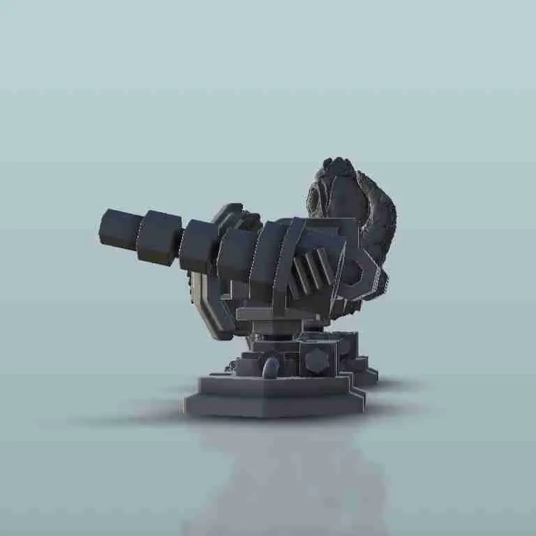 Other STL Download - Double-laser turret (+ destroyed version ...