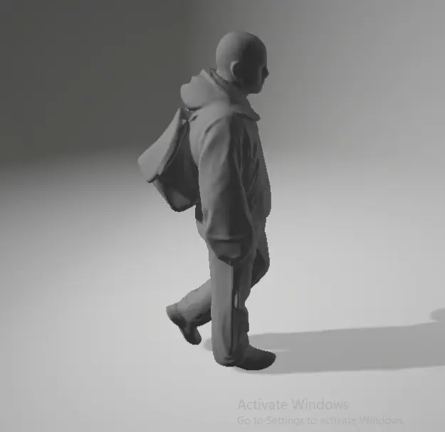 Characters & Creatures STL Download - man walking 10by xhobby1