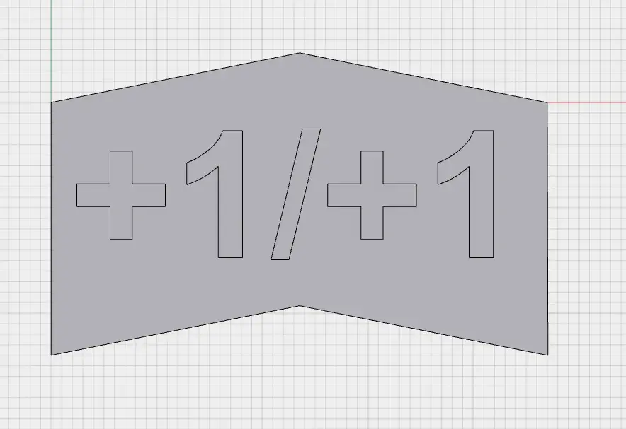 Board Games & Card Games STL indir - MTG +1/+1 token - CptKirk