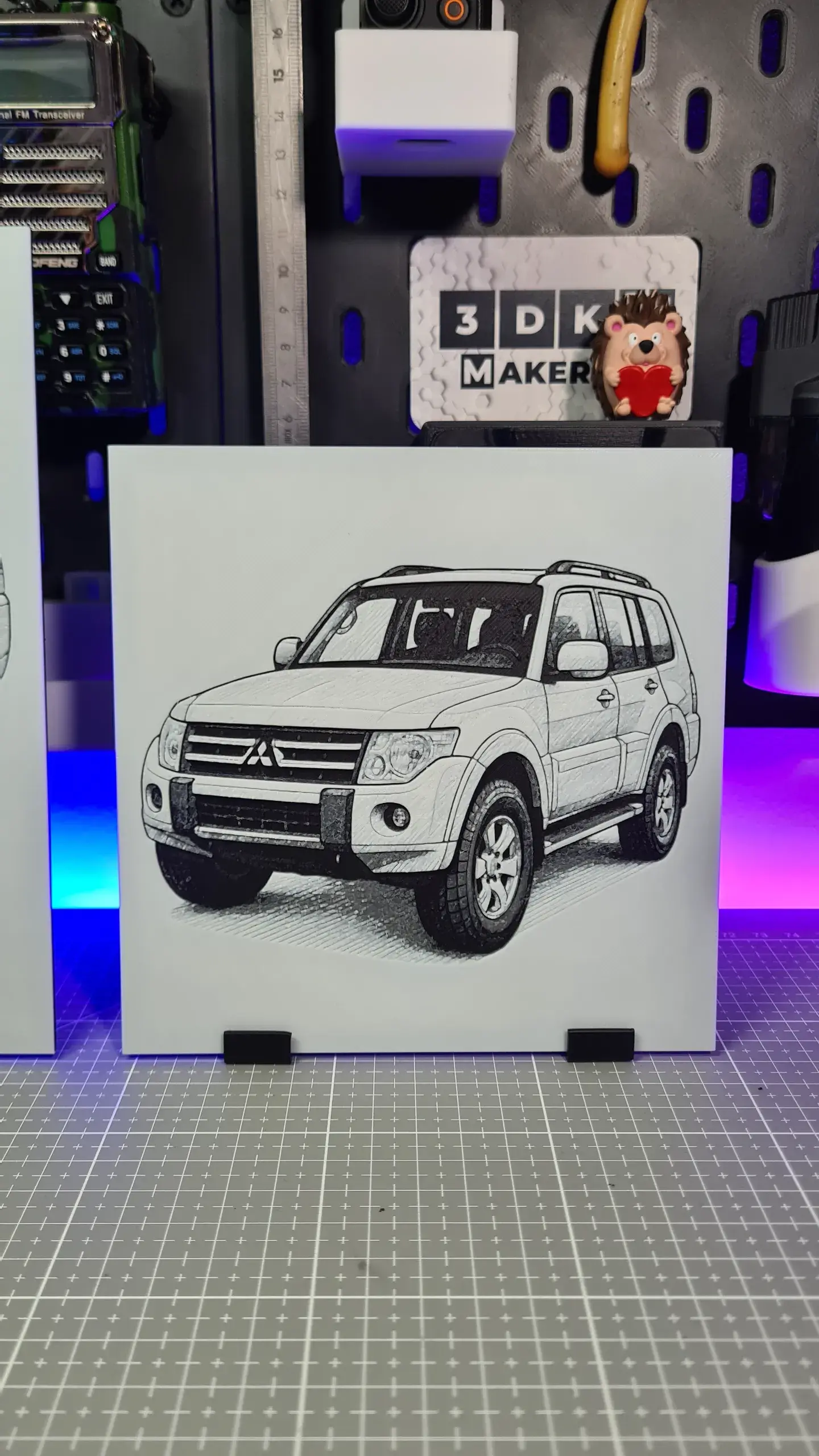 3D Printer Files | 3MF File | Mitsubishi Pajero – Hueforge – 3 Colors ...