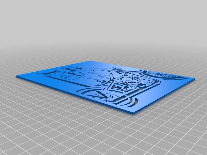 Free Digital Art STL Download - Biker Girl stencil 2by SMT_M 🦊