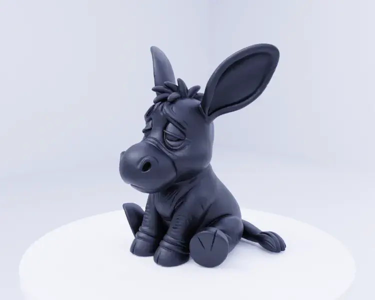3D Printer Files | 3MF File | Cute Sad Donkey - Endearingly Melancholy ...