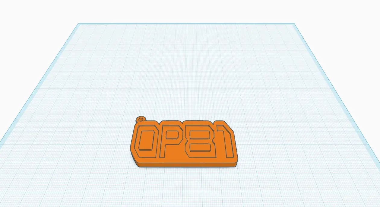 3D Printer Files | 3MF File | Oscar Piastri OP81 Keychain | Creality Cloud