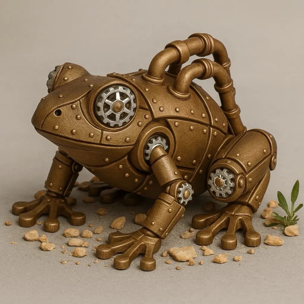3D Printer Files | 3MF File | Steampunk Frog | Creality Cloud
