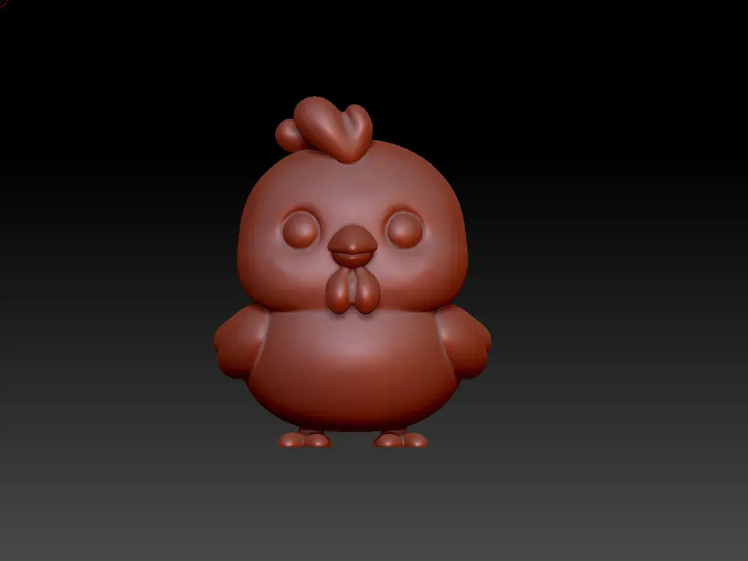 Free Characters & Creatures STL Download - Cute little Chickenby a3pAIXTRA