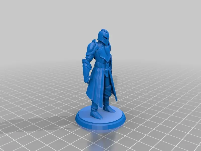 Free Characters & Creatures STL Download - Armored Warrior (multiple ...