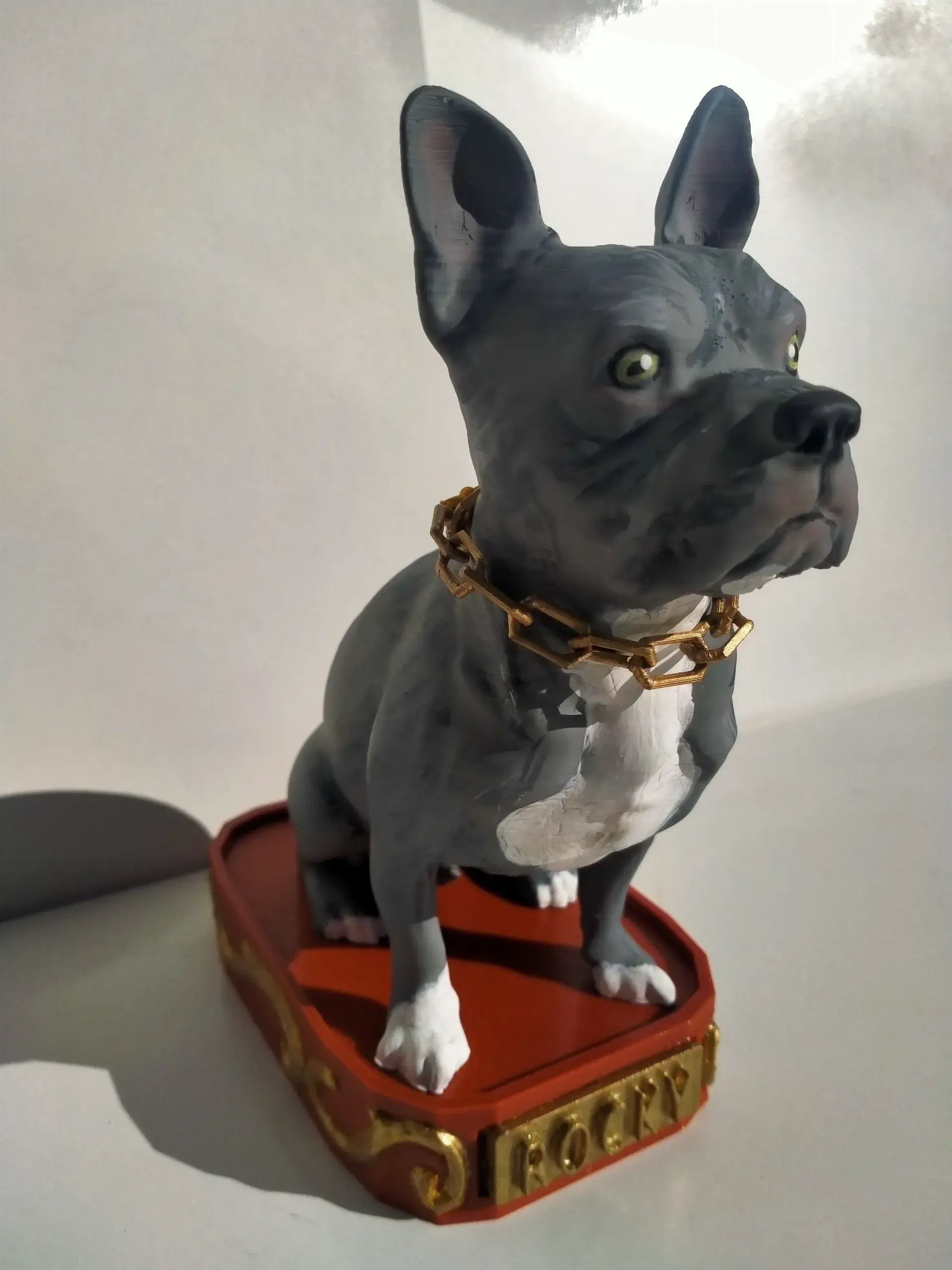 3D Printer Files | 3MF File | 🐾 Bulldog “ROCKY” – Modelo 3D + base y ...