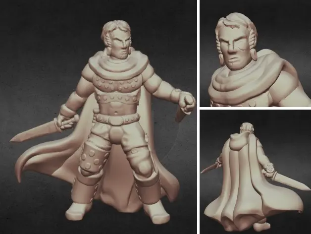 Orrin, Warrior-Thief (28mm scale) | 3D models download | Creality Cloud