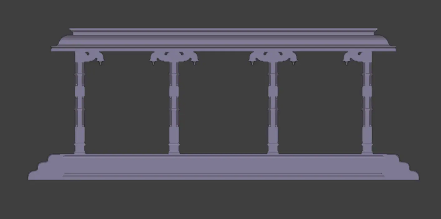 Props & Terrain STL Download - Traditional South Indian Temple Mandapa ...