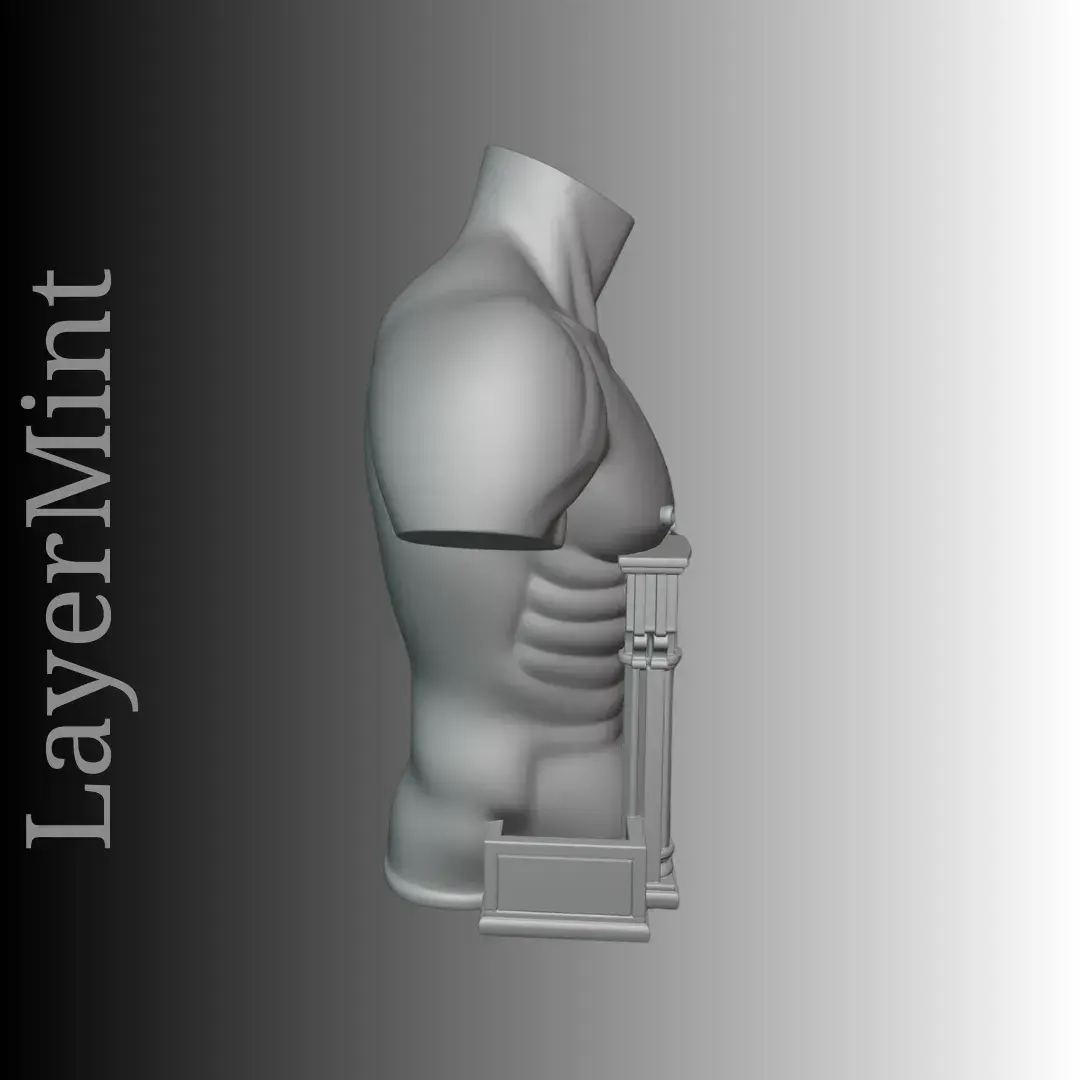 3D Printer Files | 3MF File | Gothic Torso Bust Desk Organizer | 3D ...