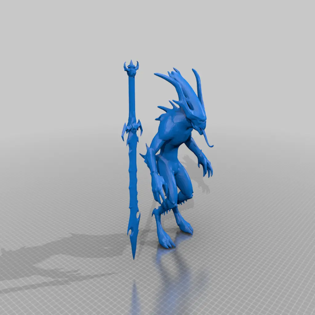 Free Characters & Creatures STL Download - Blood letter Daemon - t ...