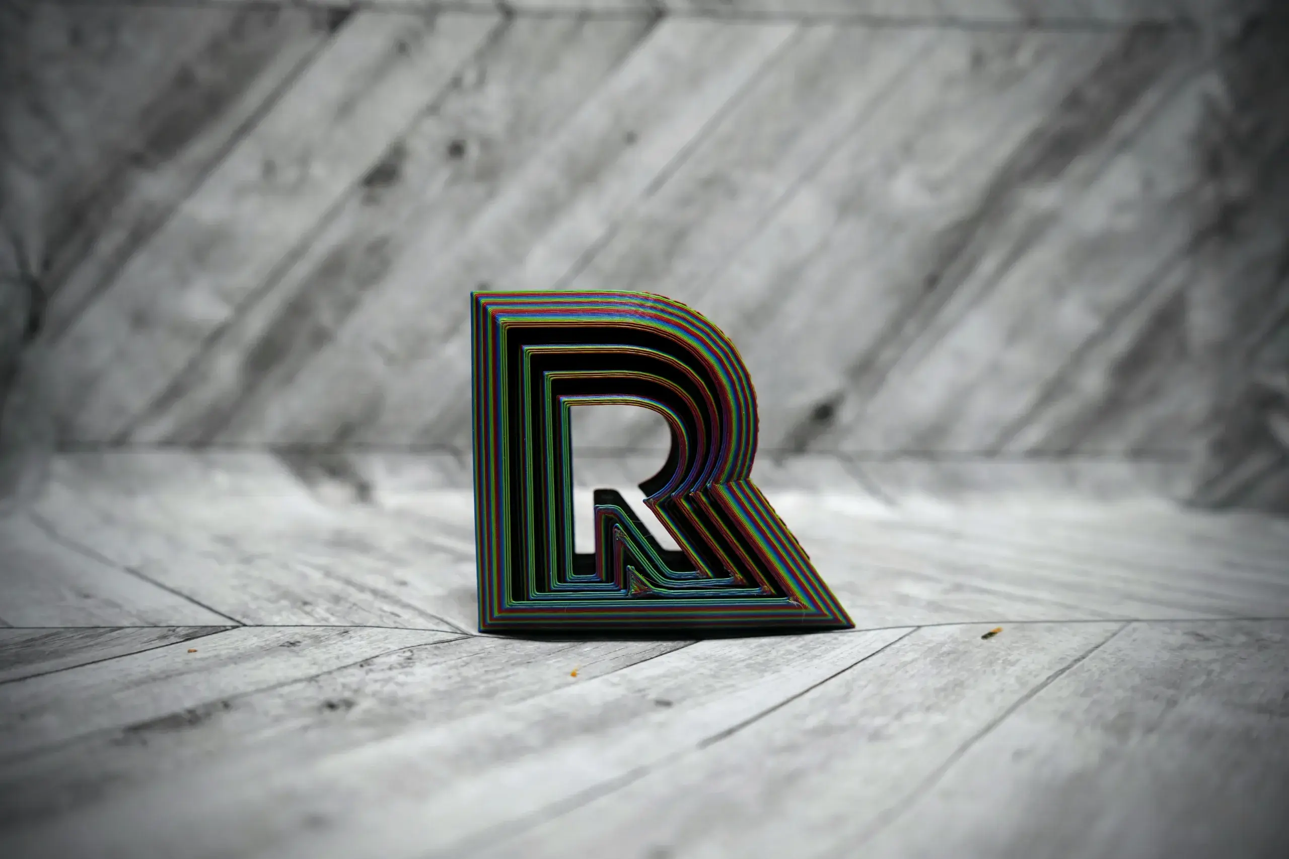 3D Printer Files | 3MF File | Layered Letter R Fidget | Creality Cloud