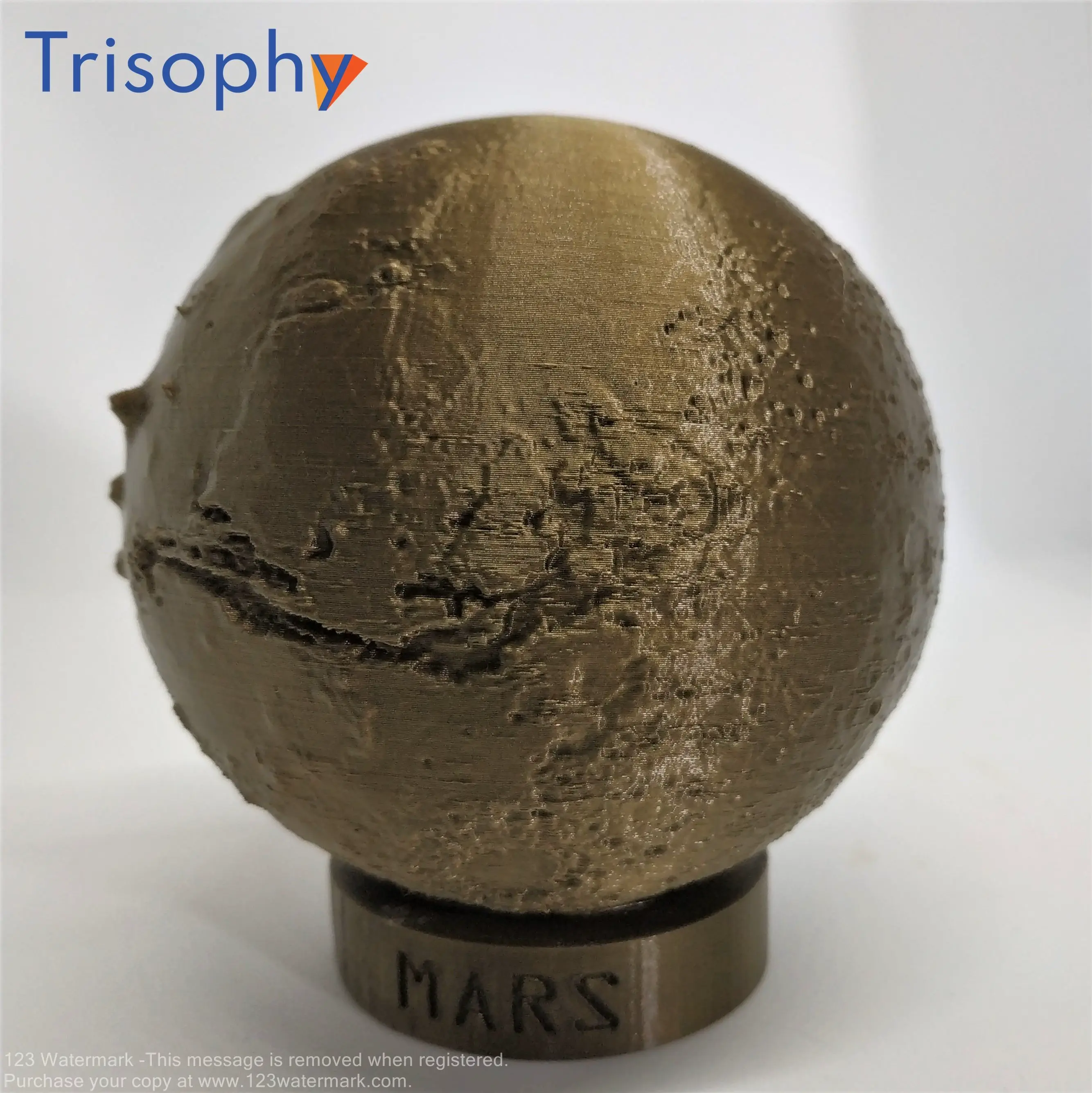 Props & Terrain STL Téléchargement - MARS - HIGH RELIEF PLANET + STAND ...