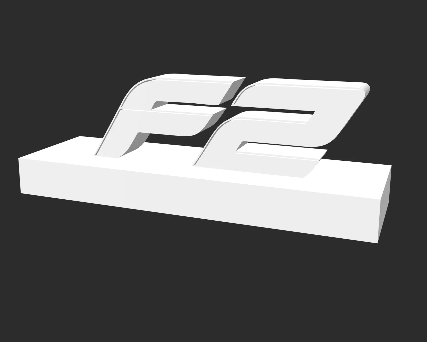 Badges & Coins STL Download - F2 Logoby NilsMatthias