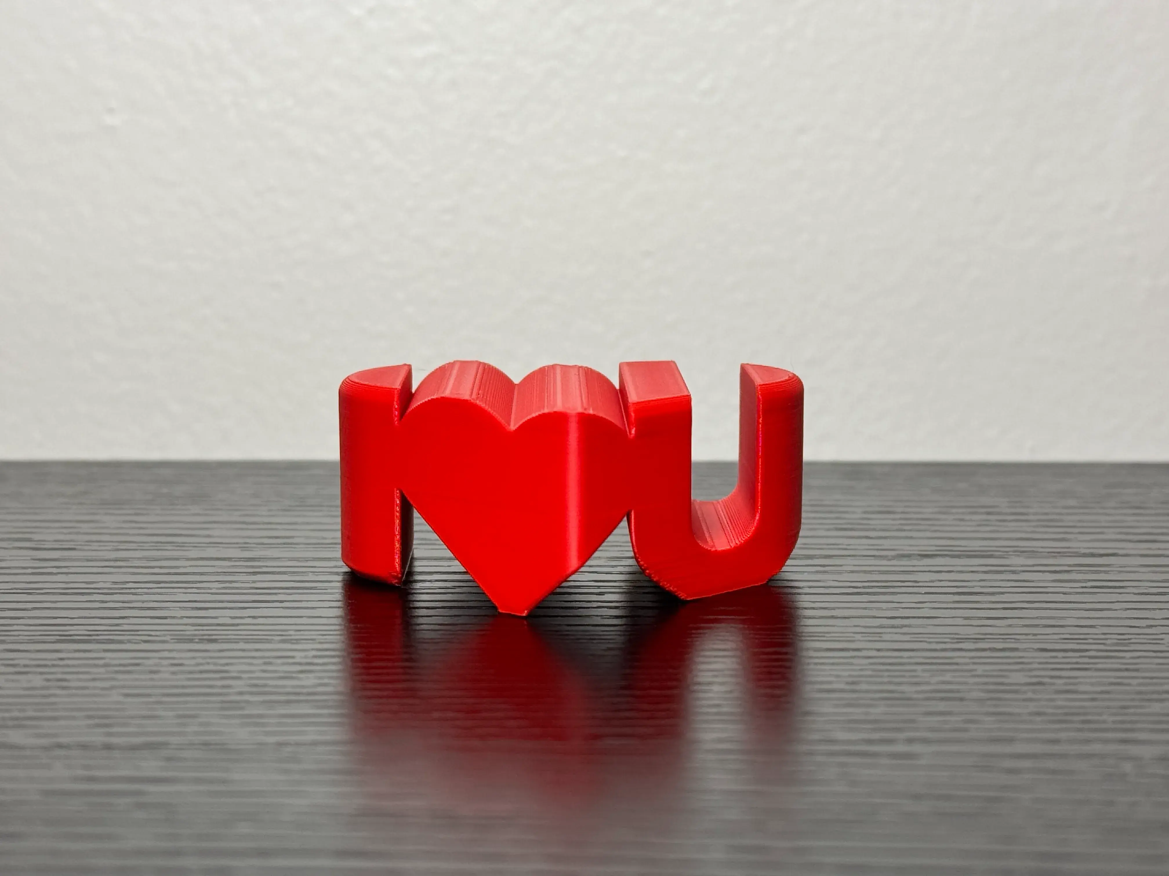 Digital ArtSTL 다운로드 -Text Flip - I Heart U - 3dGohst