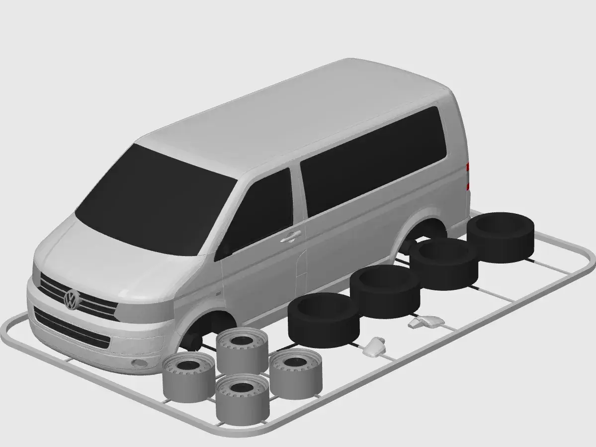 3D Printer Files | 3MF File | VW T5 Transporter / Multivan Bus Kit Card ...