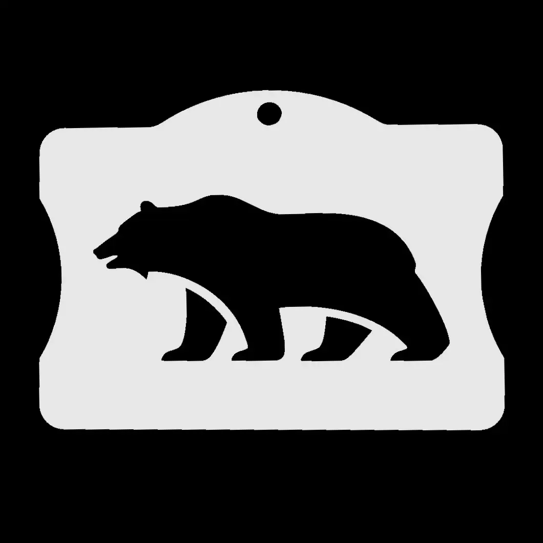 Badges & Coins STL Download - LUCID bear ID holderby Creathings3D