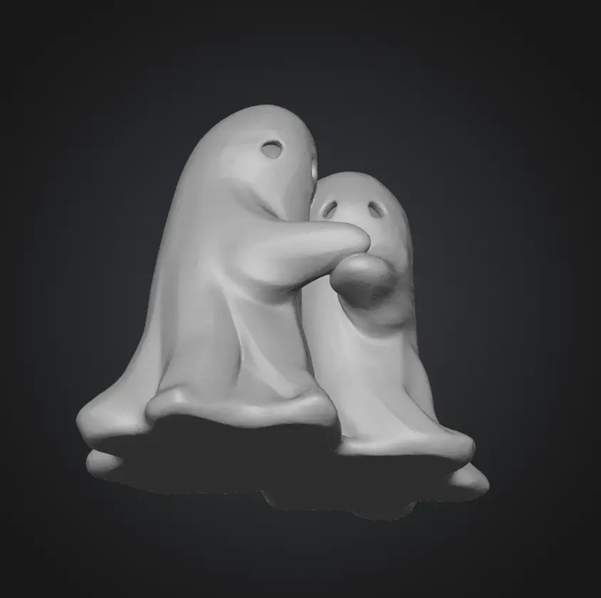 Home Decorations & Ornaments STL Download - Ghost Duo 👻 #5by Belial