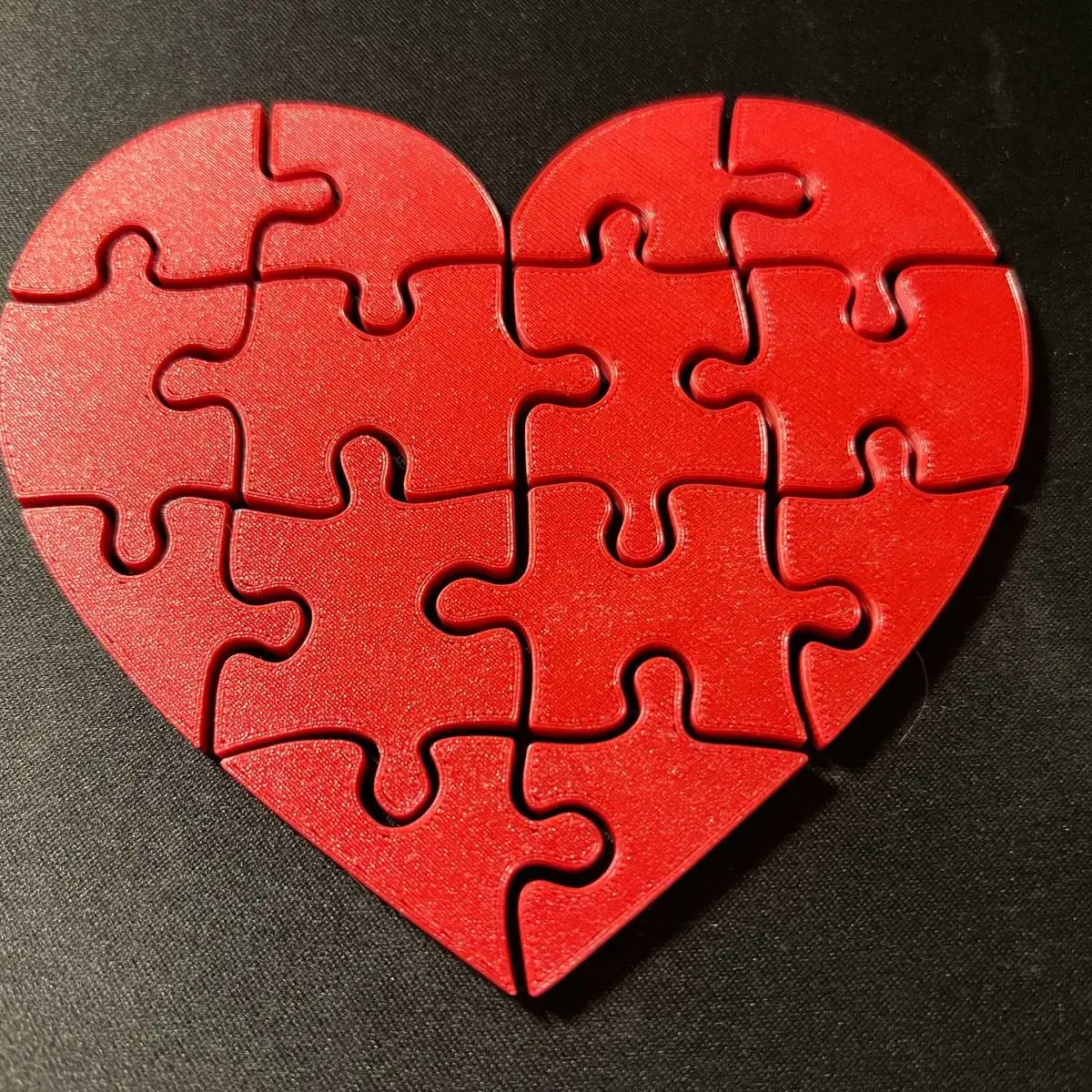 3D Printer Files | 3MF File | Puzle corazón | Creality Cloud