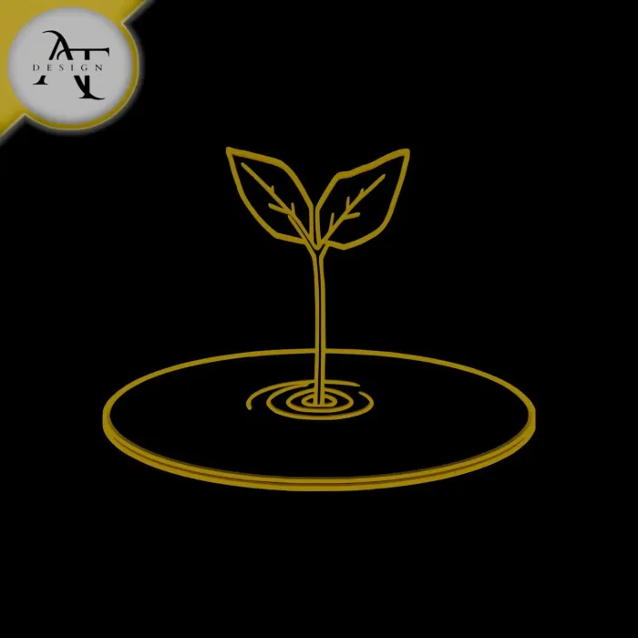 Home Decorations & Ornaments STL Download - Plant - Line Art - 2D Wall ...