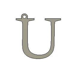 3D Printer Files | 3MF File | U - keychain | Creality Cloud