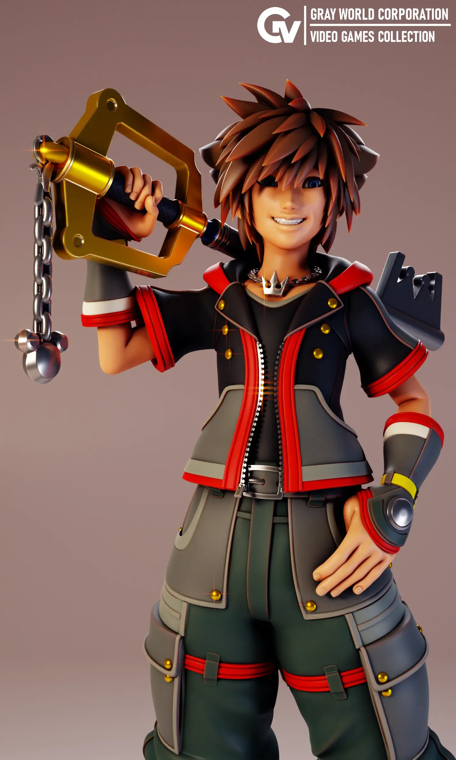 Characters & Creatures STL Download - Sora | Kingdom Heartsby Gray ...