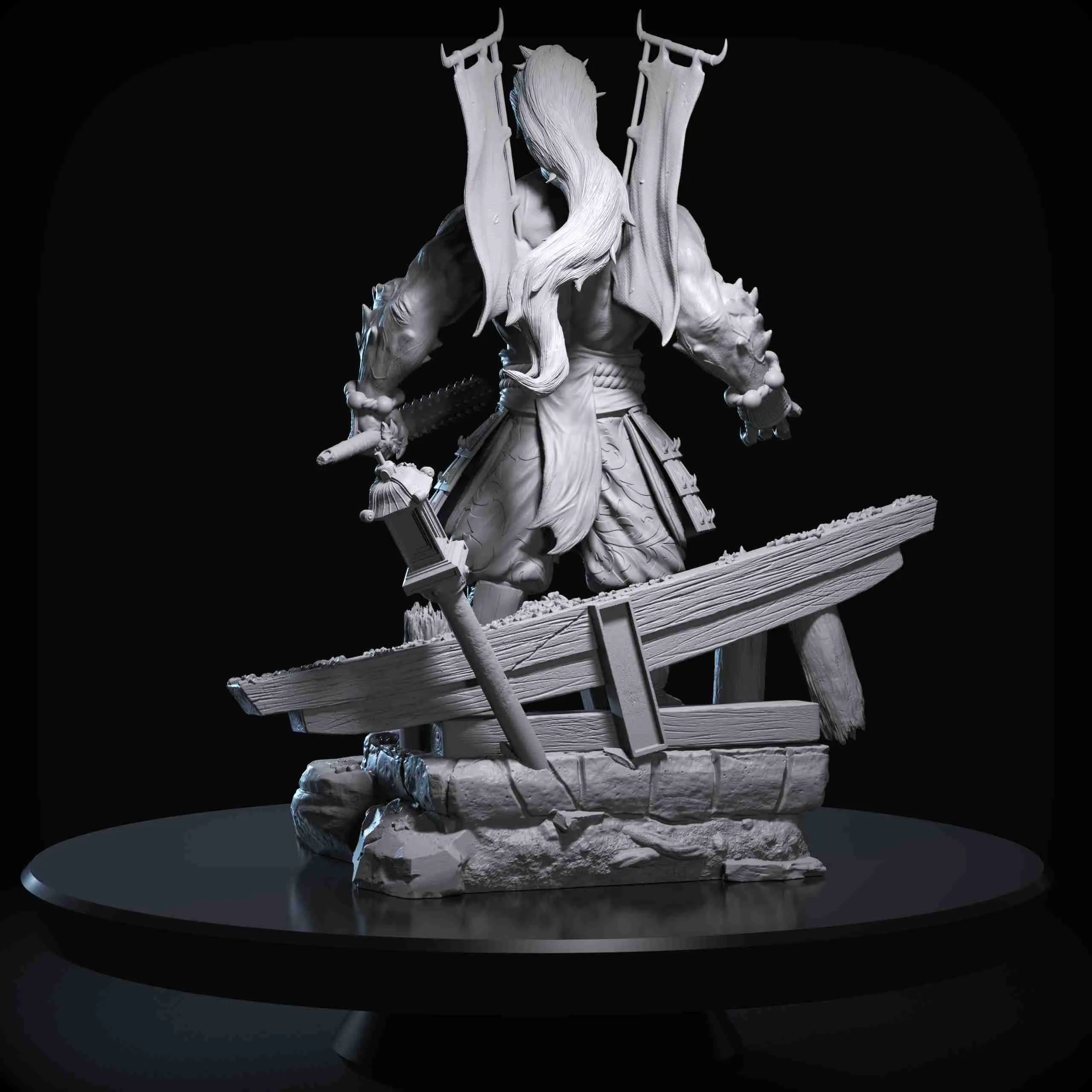 Characters & Creatures STL Download - Samurai oni Venomby LuKaz
