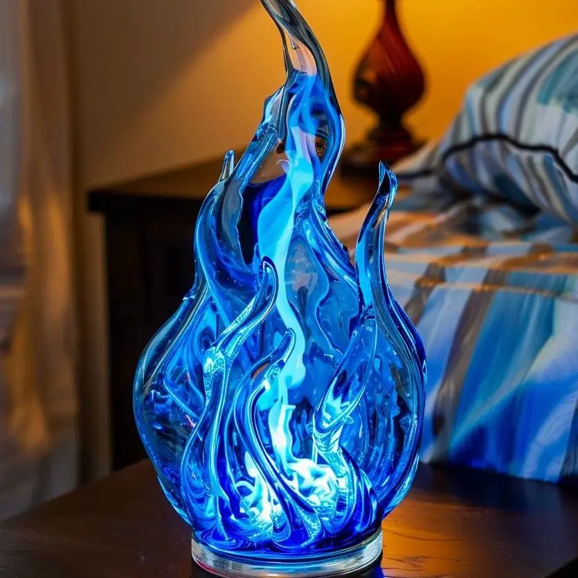 Home Decorations & Ornaments STL Download - blue flame sculptureby ...