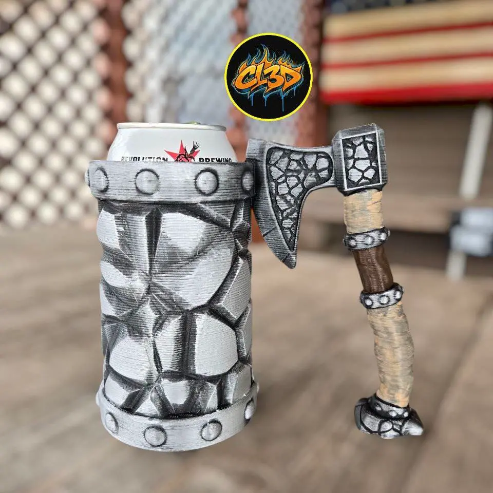 Home Decorations & Ornaments STL Descarga - Stone Stein Can Koozie ...