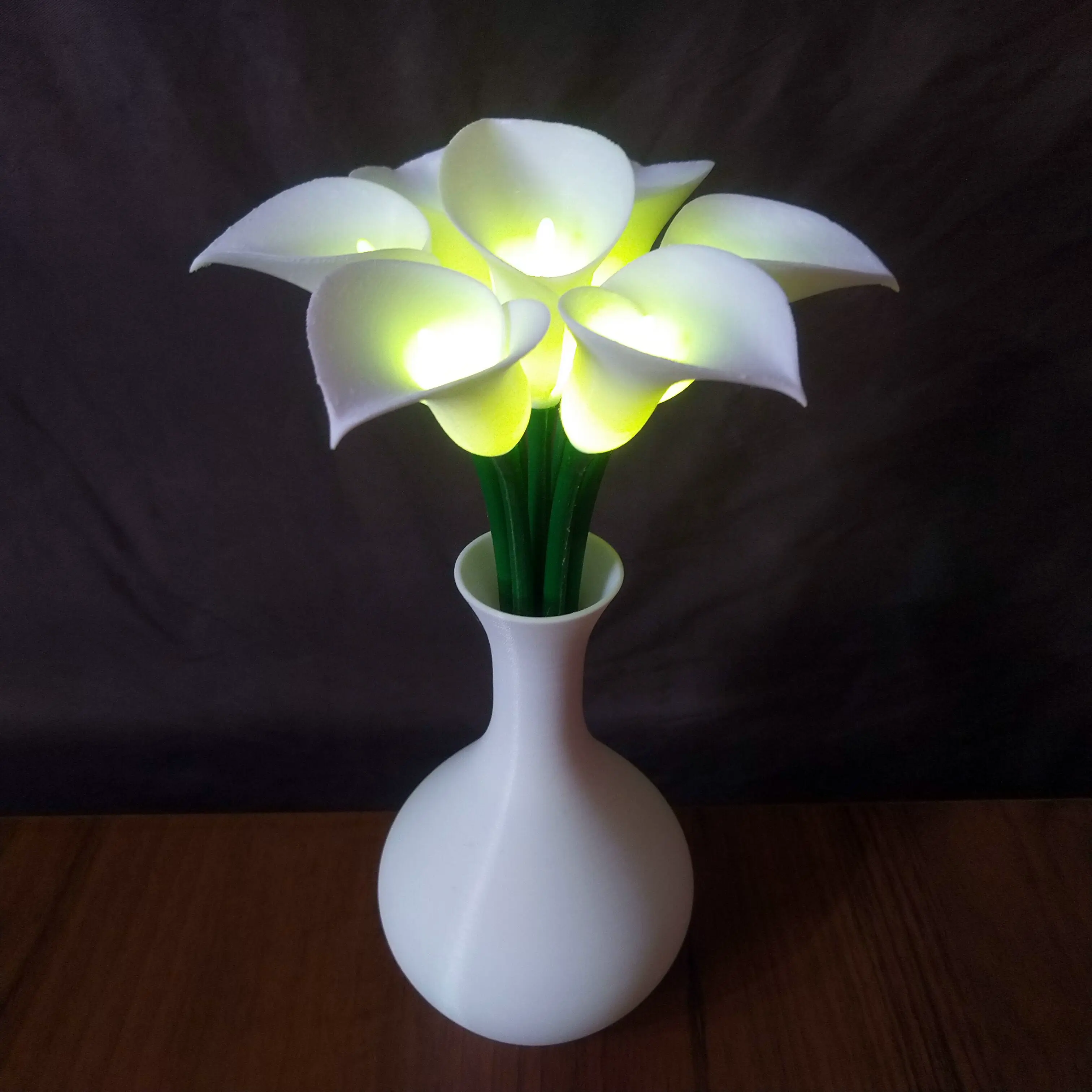 Lighting & Lamps STL Download - Decorative table lamp Calla Lily ...