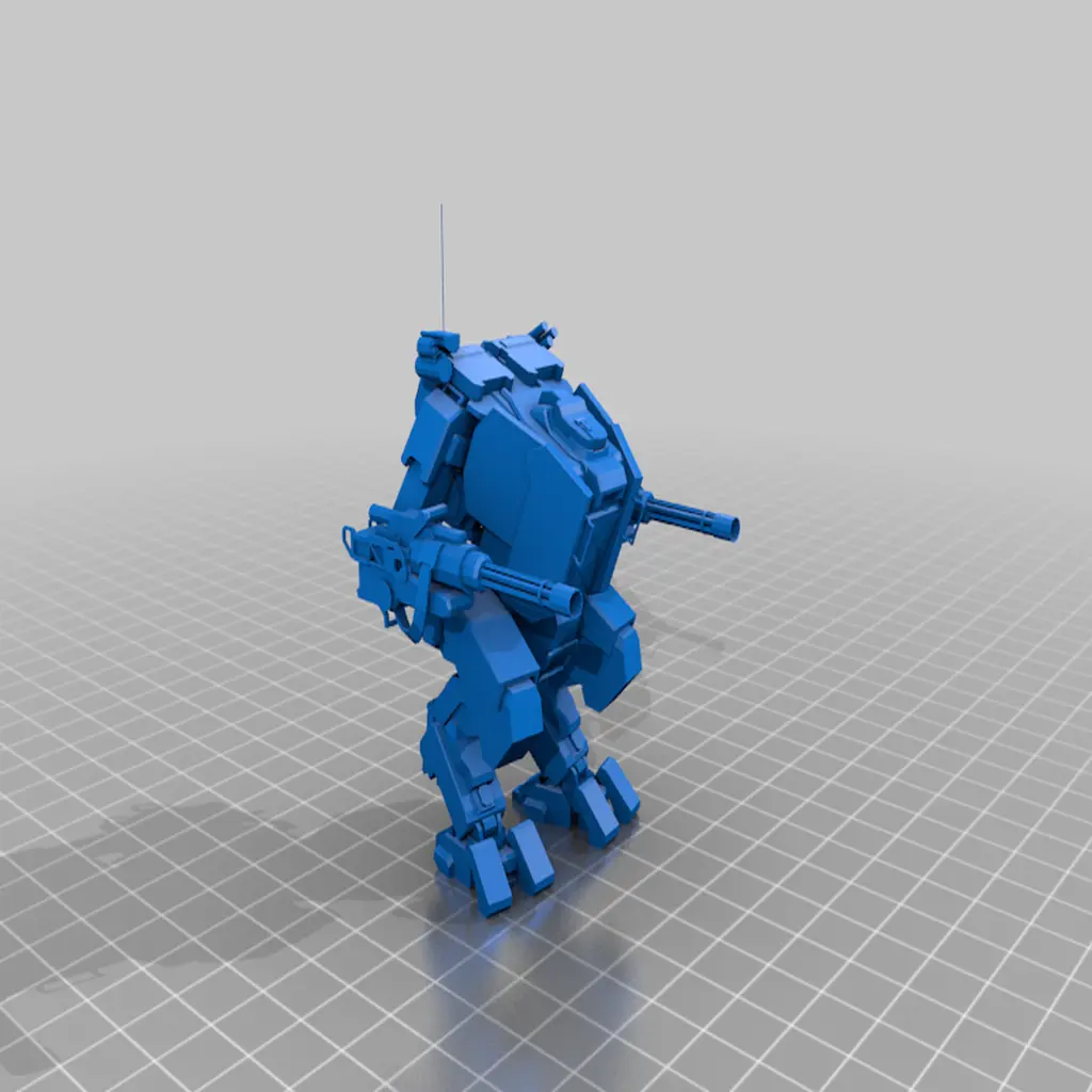 Free Robots & Mechs STL Download - mechanised defense bitby SMT_M 🦊