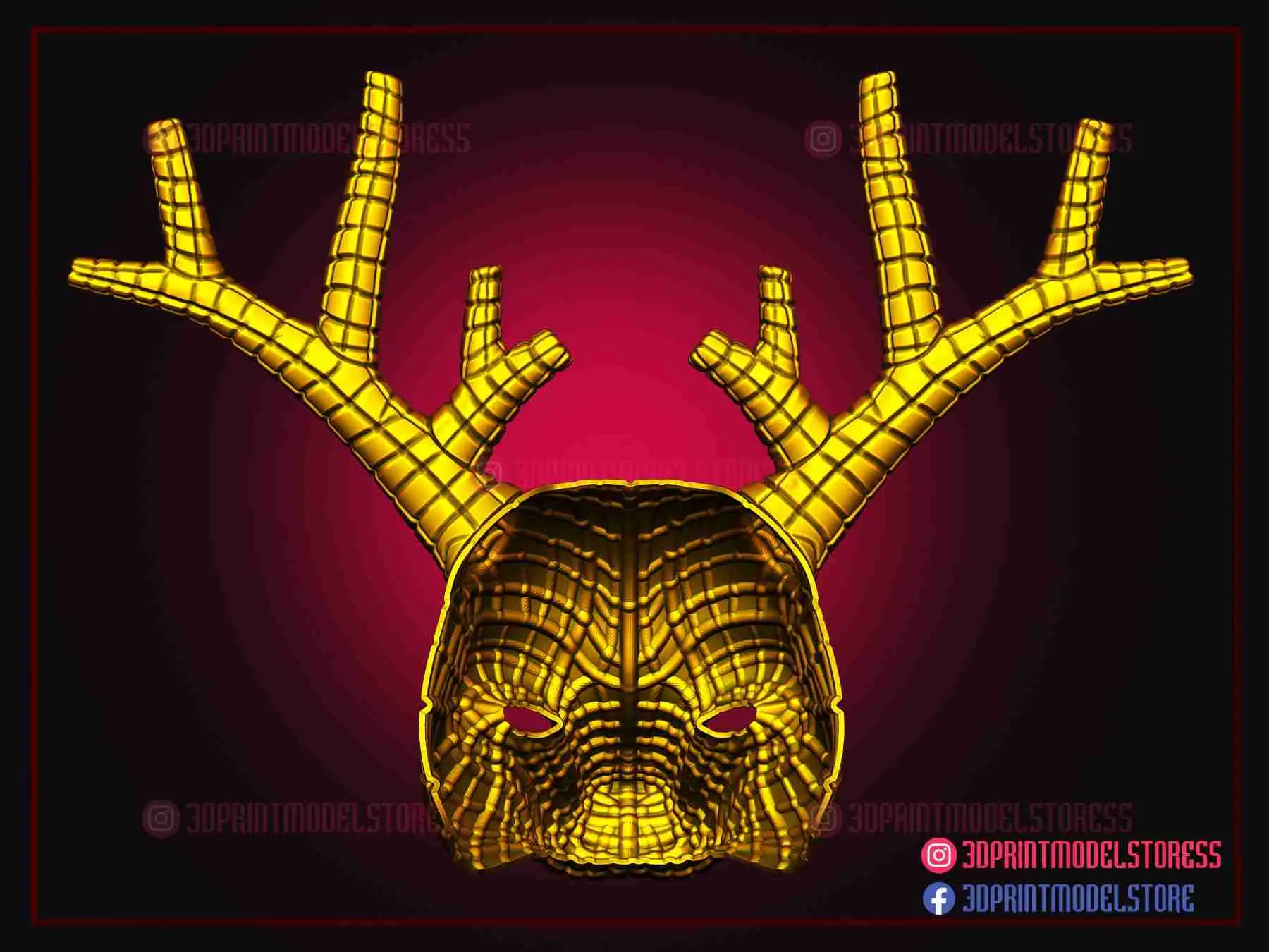 Squid Game Mask - Deer Vip Mask for Cosplay | 3D models download ...