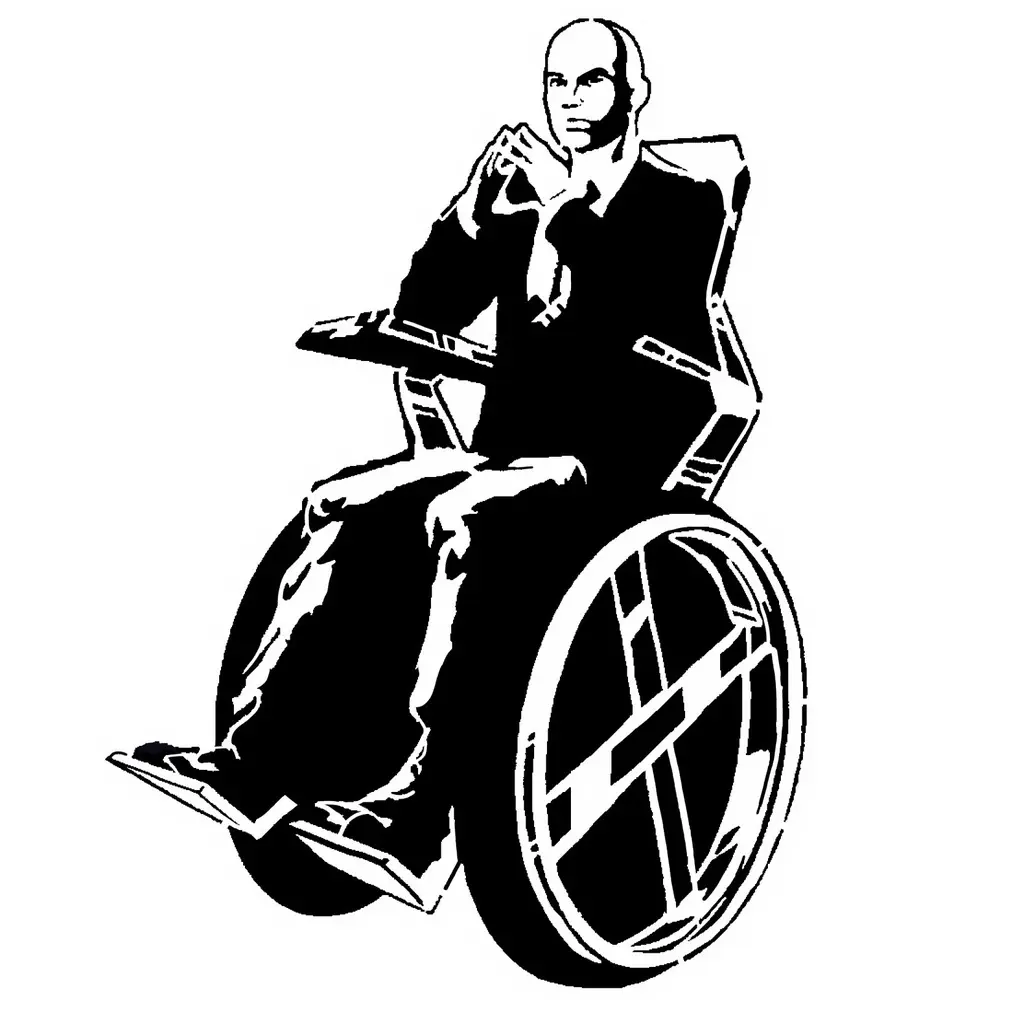 Free Digital Art STL Download - Professor Charles Xavier stencilby SMT_M 🦊