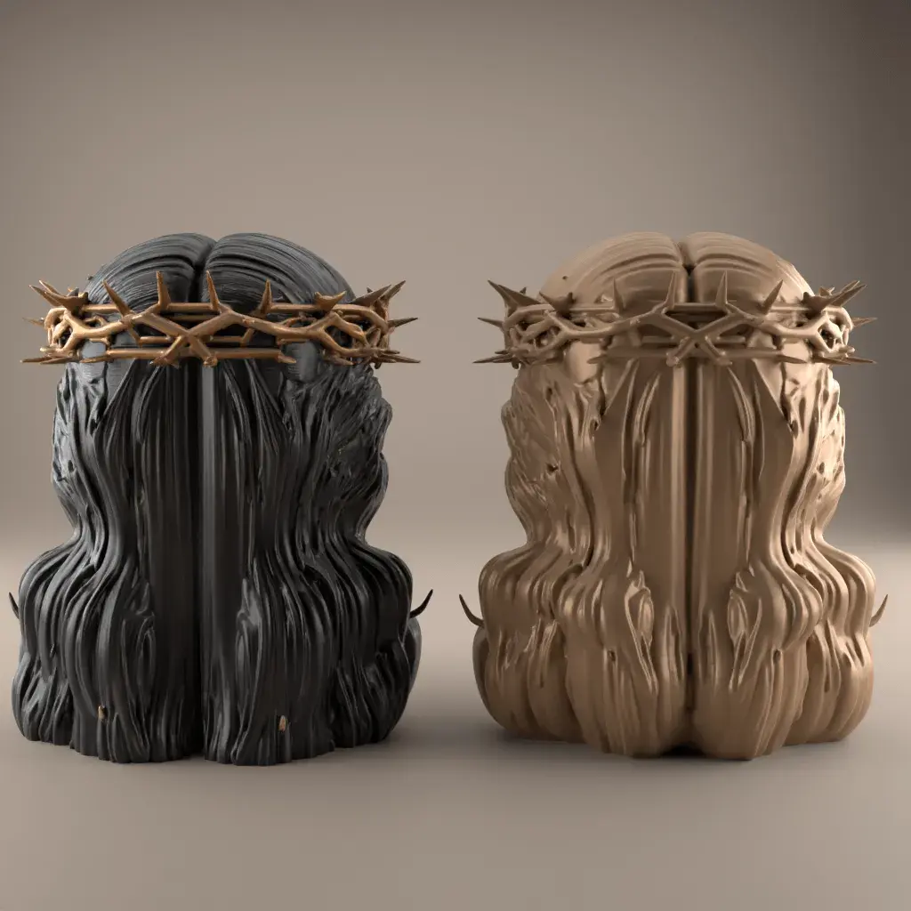 Sculptures & Artworks STL Download - Jesus Christ Bust STL File – 3D ...